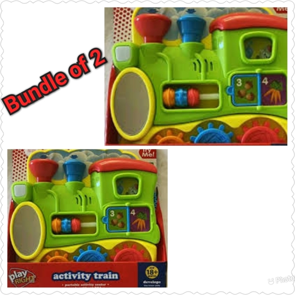 play right | Toys | Bundle 2baby Toy Activity Learning Train Portable ...